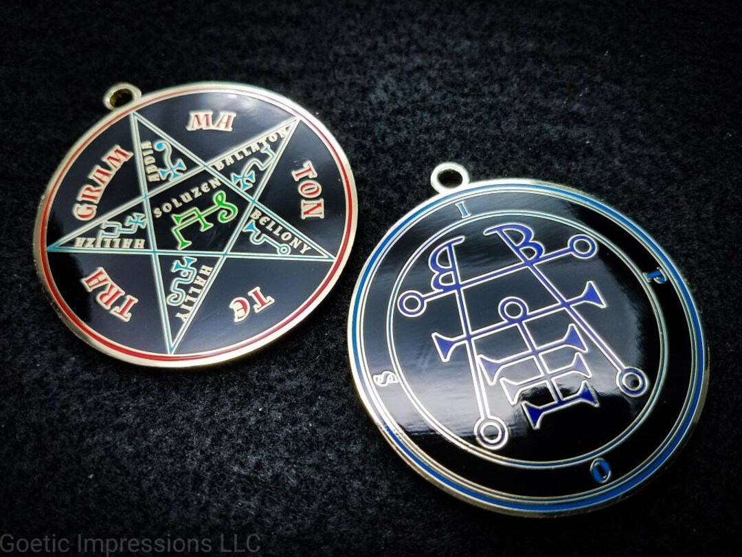 Ipos Sigil Necklace // Ars Goetia Demon Seal Pendant // Lesser Key of ...