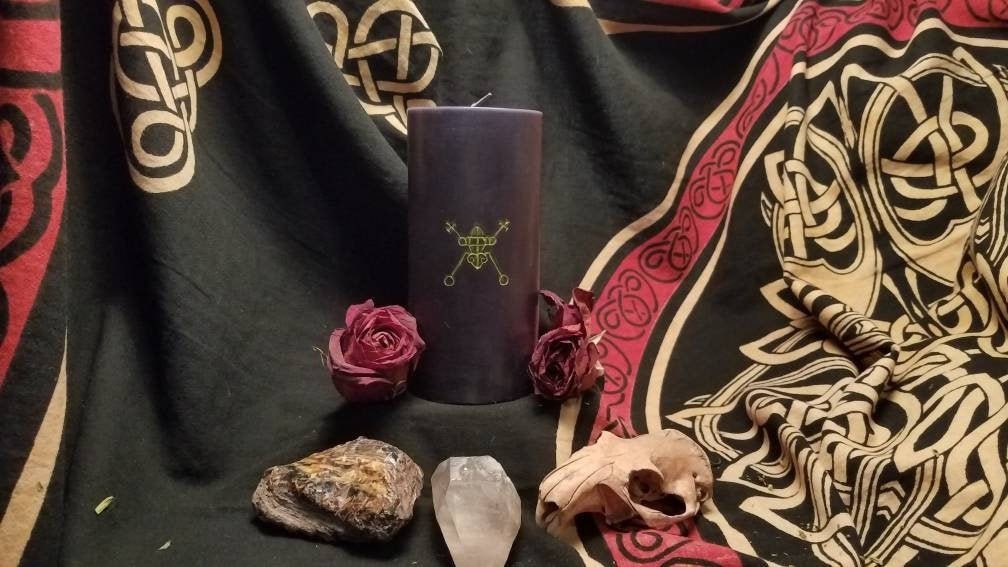 Bael Sigil Candle // Ars Goetia Altar Piece // Goetic Demon | Etsy
