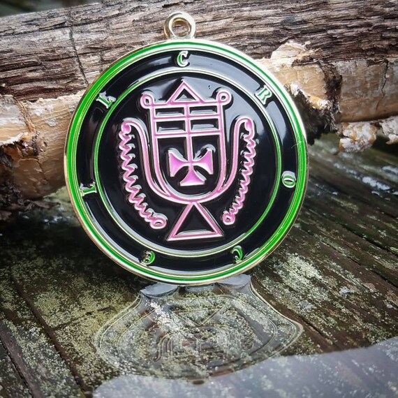 Collar Crocell Sigil // Ars Goetia Demon Seal Colgante // - Etsy España