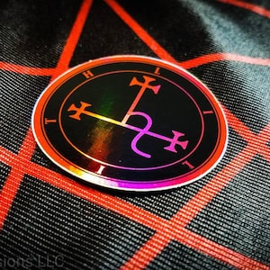 Lilith Sigil Holographic Sticker: (2" Diameter) - Etsy