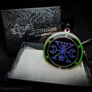 Seal of Murmur Sigil Necklace // Ars Goetia Demon Amulet // Lesser Key ...
