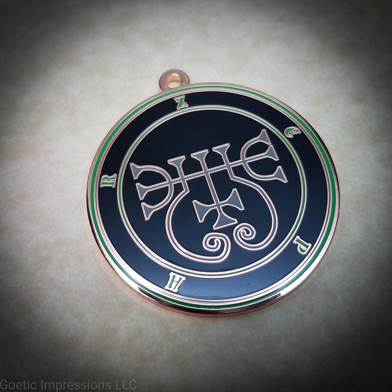 Zepar Sigil Medallion: Lesser Key of Solomon Goetic Sigil Medallion - Etsy