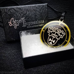 King Vine Sigil Necklace // Ars Goetia Goetic Demon Seal // Lesser Key ...