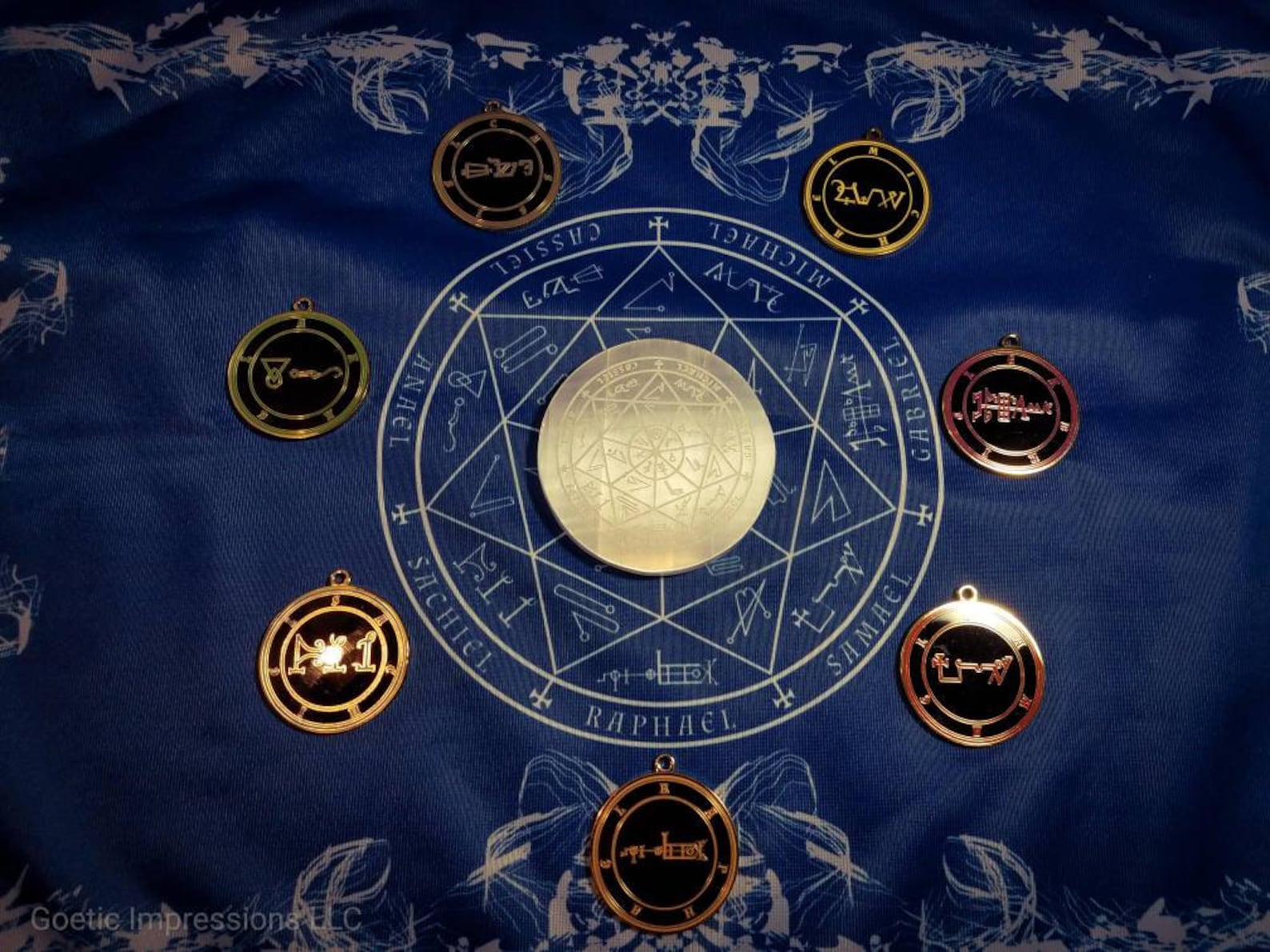 Archangel Seal Altar Cloth: 7 Planetary Spirit and Intelligences Sigils ...