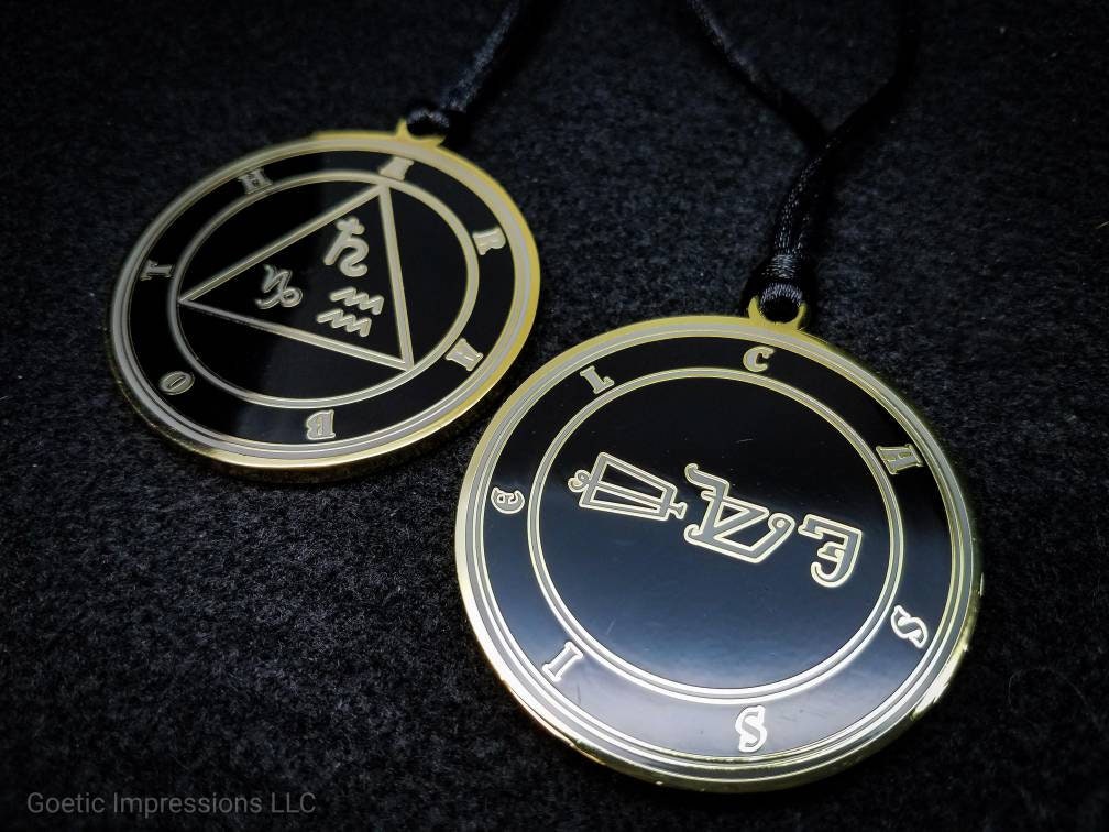 Archangel Cassiel Sigil Medallion Heptameron Inspired - Etsy Hong Kong