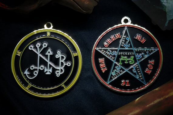 Seal of Balam // Ars Goetia Demon Sigil Necklace // Lesser Key | Etsy