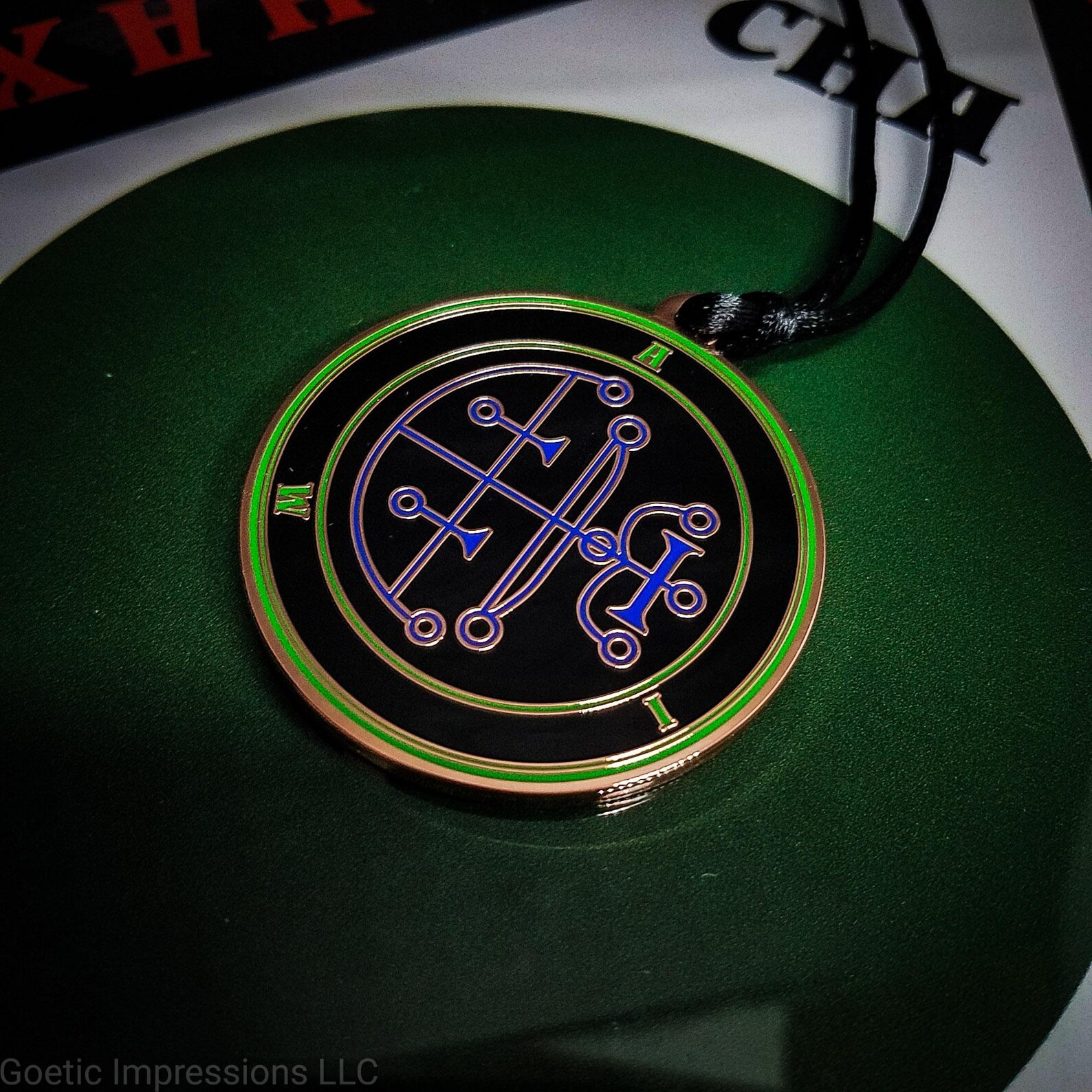Seal of Aim (haborym) // Ars Goetia Demon Sigil Necklace // Lesser Key ...
