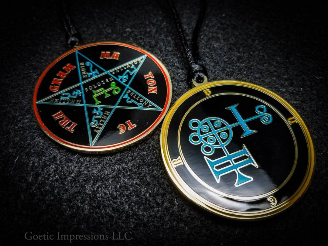 Buer Sigil Necklace // Ars Goetia Demon Seal Pendant for Goetic ...