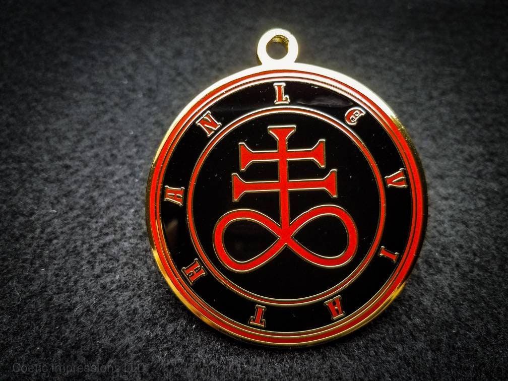 Leviathan Sigil Pendant, Satanic Left Hand Path Medallion - Etsy
