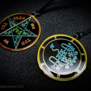 Asmoday Sigil Amulet (asmodeus) // Ars Goetia Demon Seal Pendant ...