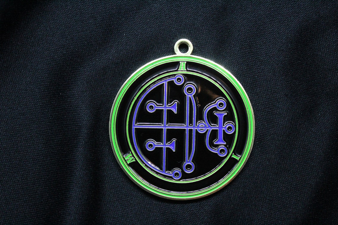 Seal of Aim haborym // Ars Goetia Demon Sigil Necklace // - Etsy Australia