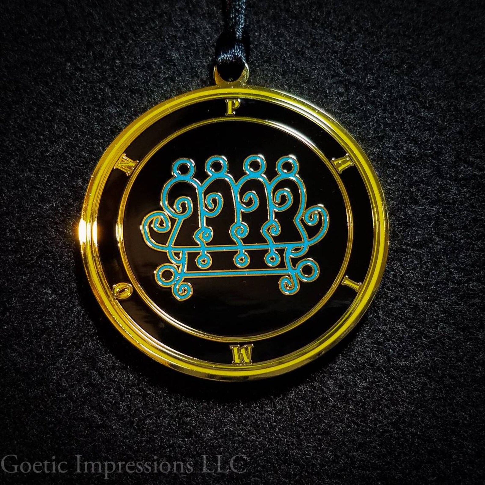 Paimon Sigil Necklace // Ars Goetia Demon Seal // Lesser Key of Solomon ...