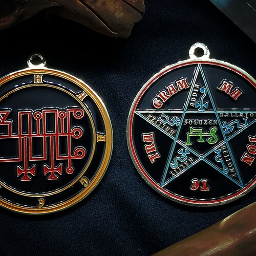 Bathin Sigil Necklace // Ars Goetia Demon Seal// Lesser Key of - Etsy