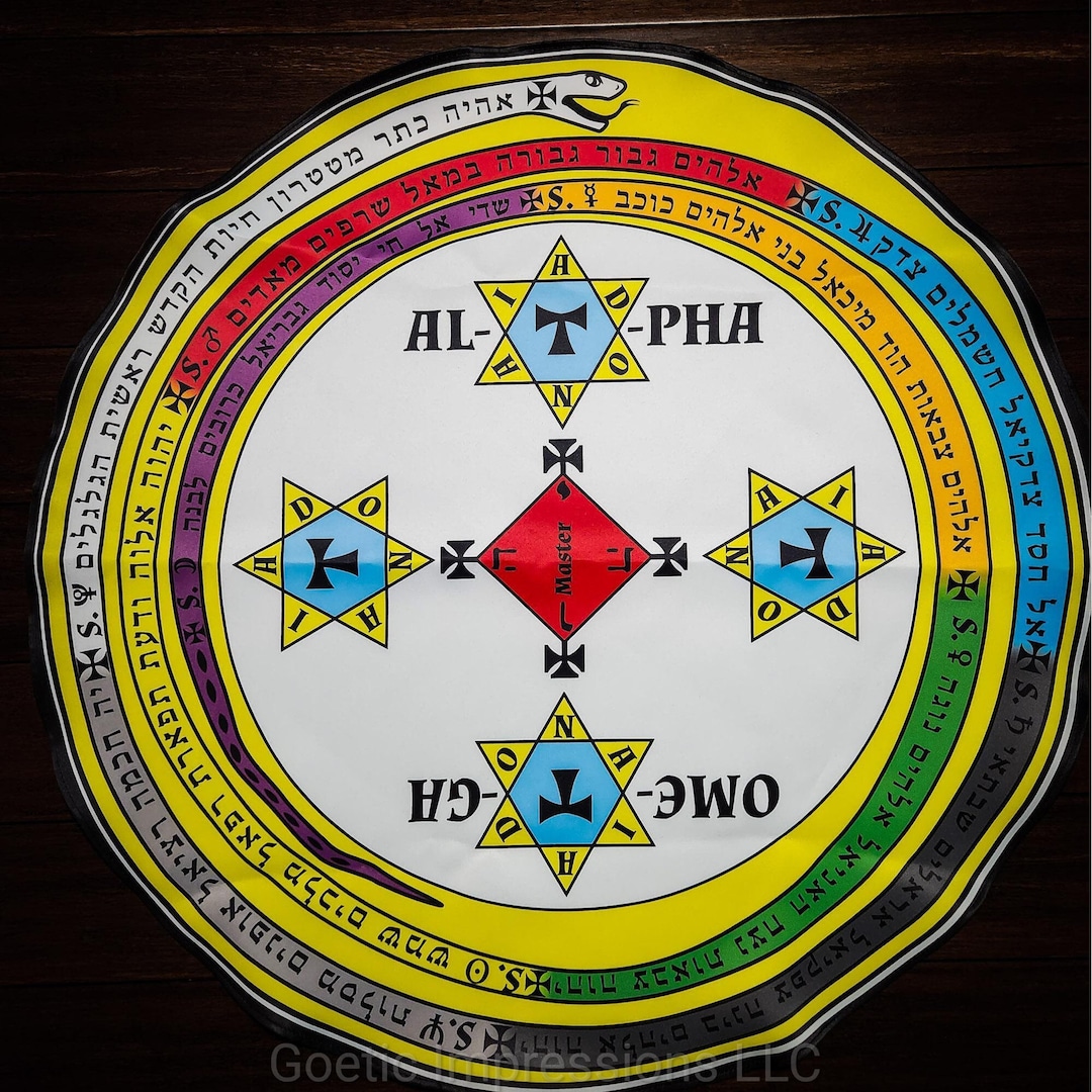 King Solomon Circle: Ars Goetia; 3-9ft Diameter; Hebrew or Latin - Etsy