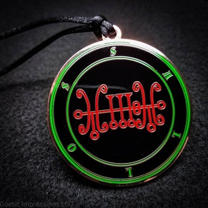 Seal of Sallos Sigil Talisman / Ars Goetia Demon Amulet / Lesser Key of ...