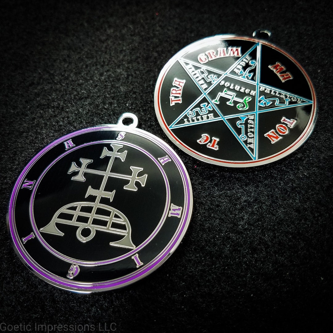 Seal of Samigina Necklace // Ars Goetia Demon Sigil // Lesser Key of ...