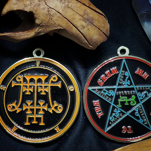 Seal of Naberius // Ars Goetia Demon Sigil Necklace // Lesser - Etsy
