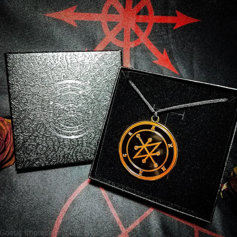 Azazel Sigil Pendant, Satanic Ritual Medallion - Etsy