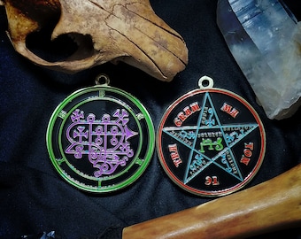 Copper Gremory Sigil Necklace // Ars Goetia Demon Seal // Lesser Key of ...