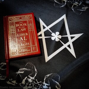 Unicursal Hexagram Altar Cloth // Thelemic Altar Decor // Aleister ...