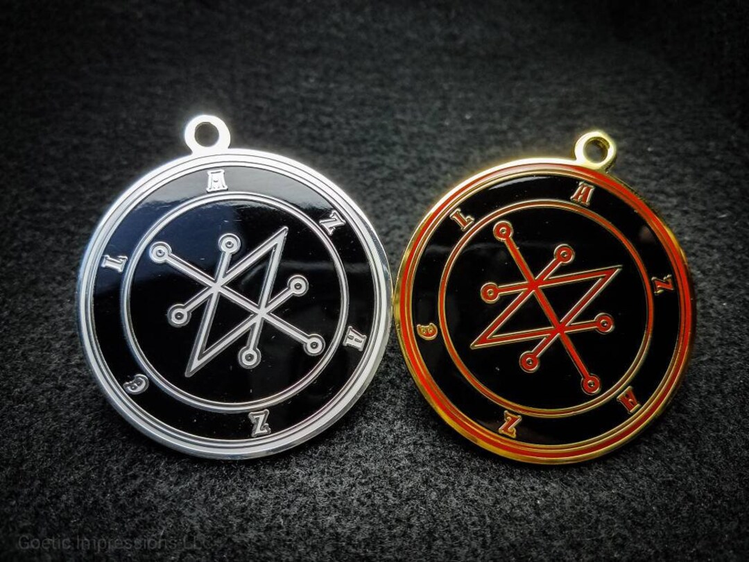 Azazel Sigil Pendant, Satanic Left Hand Path Medallion - Etsy