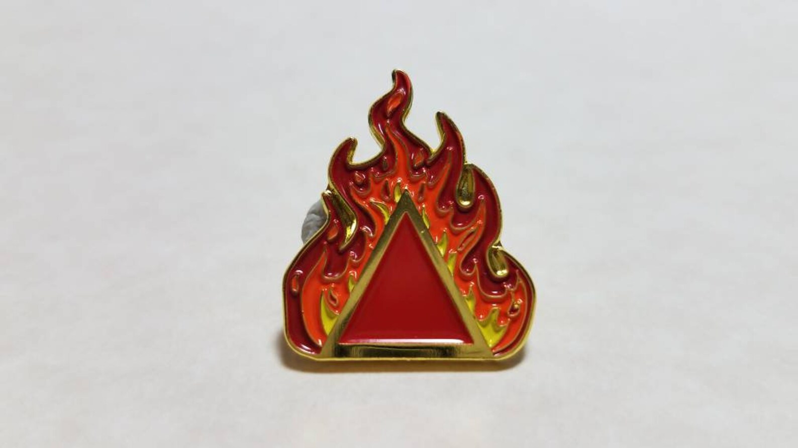 Fire Elemental Enamel Pin // Alchemical Symbol Lapel Pin | Etsy