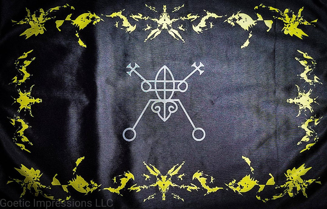 Bael Altar Cloth // Ars Goetia Sigil Altar cloth // Goetic Wall Hanging ...