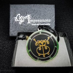 Copper Gremory Sigil Necklace // Ars Goetia Demon Seal // Lesser Key of ...