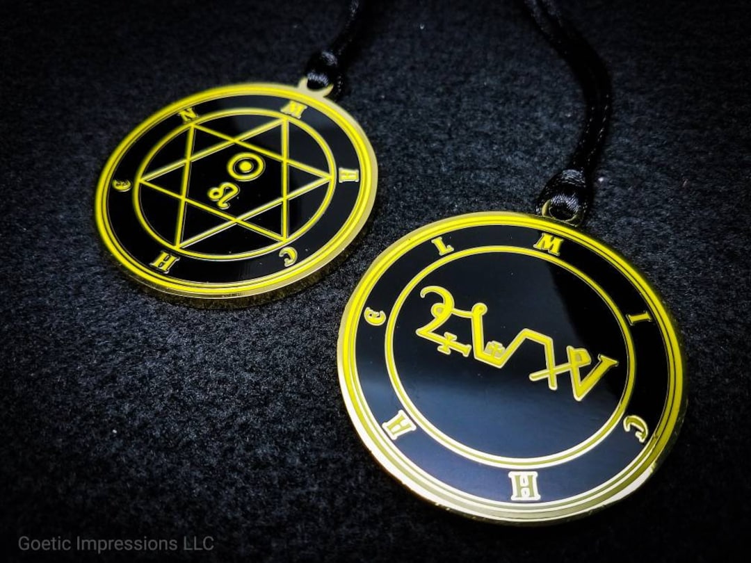 Archangel Michael Sigil Medallion, Heptameron Inspired Archangel Seal ...