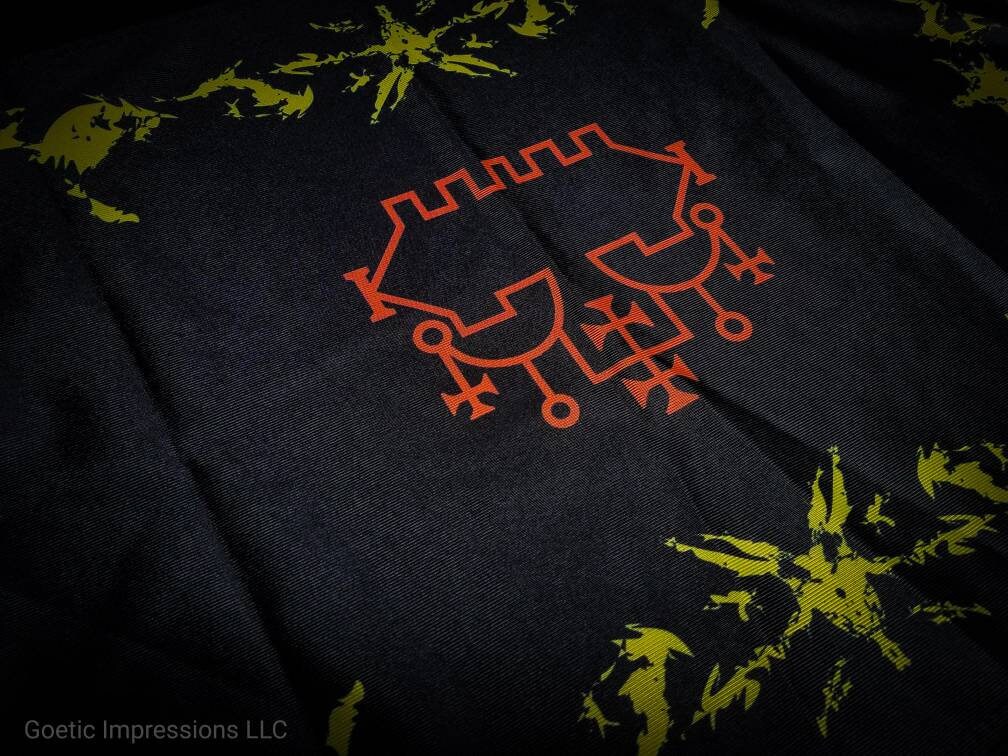 Belial Altar Cloth // Goetia Sigil Altar Cloth - Etsy