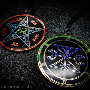 Seal of Murmur Sigil Necklace // Ars Goetia Demon Amulet // Lesser Key ...