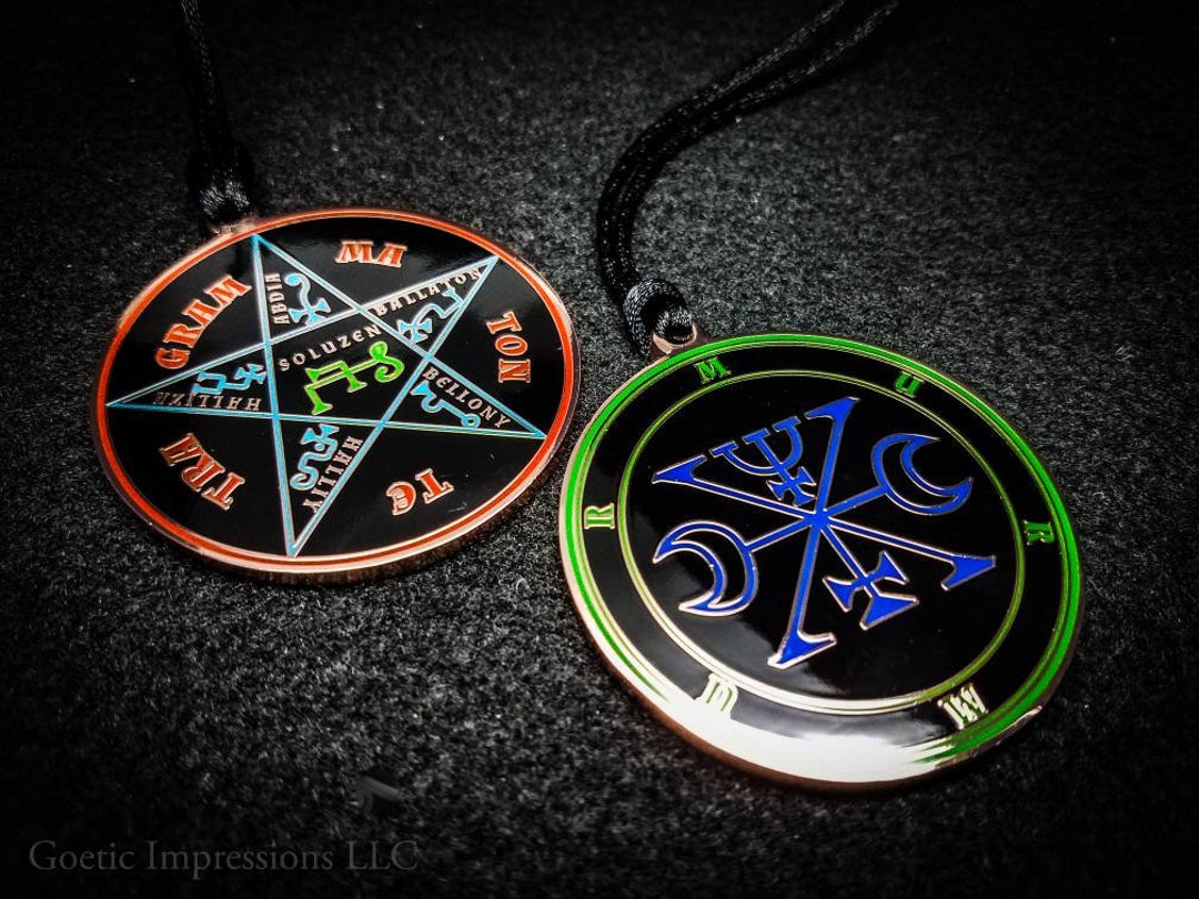 Seal of Murmur Sigil Necklace // Ars Goetia Demon Amulet // Lesser Key ...