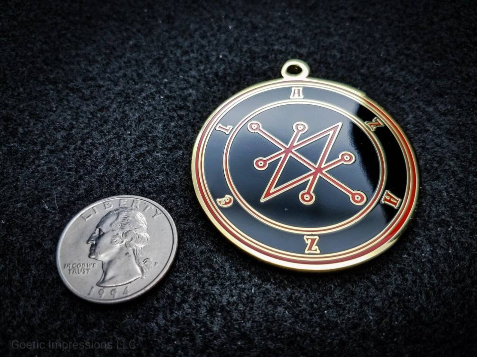 Azazel Sigil Pendant, Satanic Ritual Medallion - Etsy