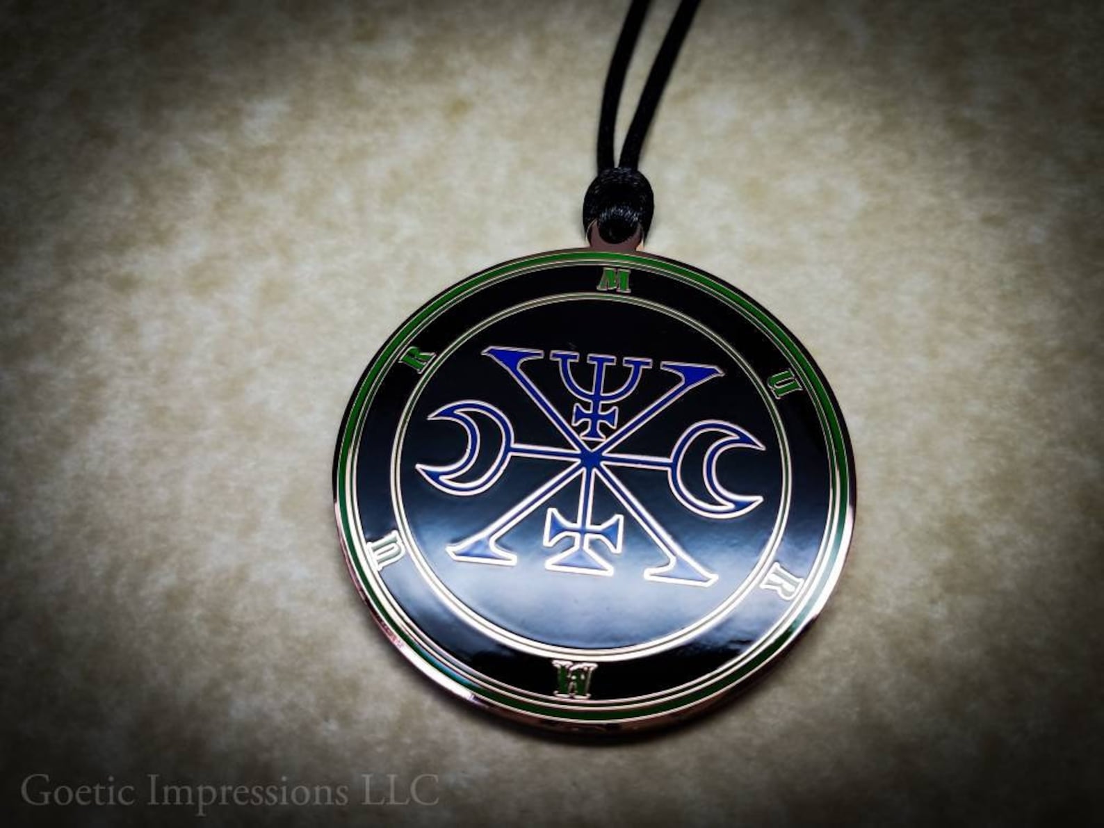 Seal of Murmur Sigil Necklace // Ars Goetia Demon Amulet // | Etsy