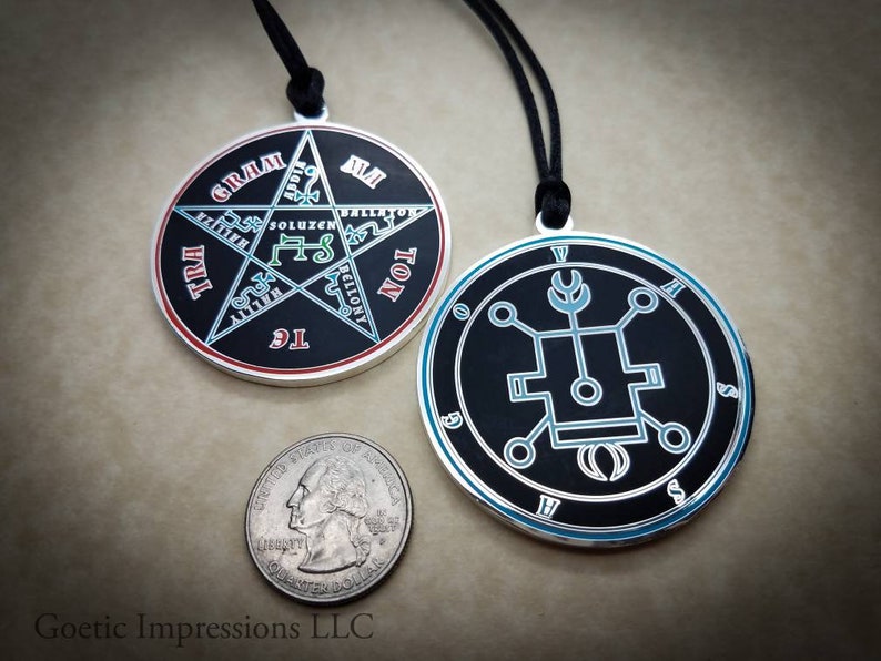 Vassago Sigil Goetia Seal Pendant for Goetic Demon Summoning - Etsy