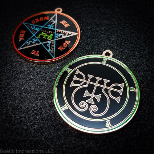 Bathin Sigil Necklace // Ars Goetia Demon Seal// Lesser Key of - Etsy