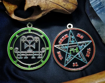Seal of Foras Sigil Pendant // Ars Goetia Demon Sigil Necklace - Etsy