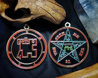 Bathin Sigil Necklace // Ars Goetia Demon Seal// Lesser Key of - Etsy