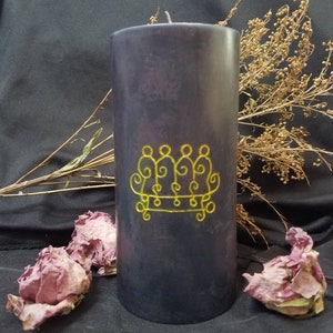 Paimon Sigil Candle // Ars Goetia Paimon Candle // Goetic Demon Seal ...