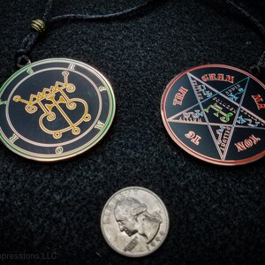 Copper Gremory Sigil Necklace // Ars Goetia Demon Seal // Lesser Key of ...