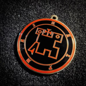 Halphas Sigil Necklace // Ars Goetia Goetic Demon Seal Pendant ...