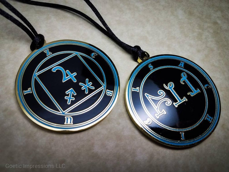 Archangel Sachiel Sigil Medallion Heptameron Inspired - Etsy