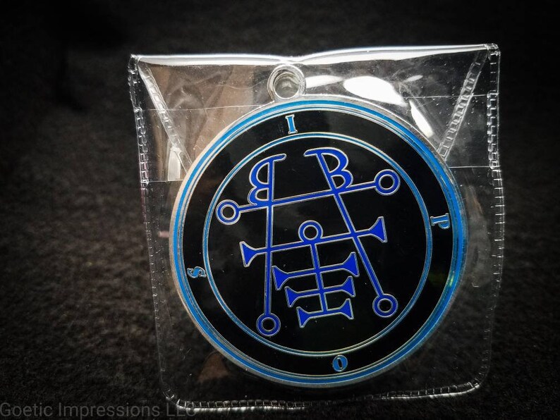 Ipos Sigil Necklace // Ars Goetia Demon Seal Pendant // Lesser Key of ...