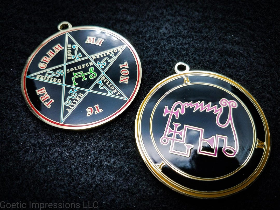 Amy Sigil Medallion: Lesser Key of Solomon Goetic Sigil Medallion - Etsy