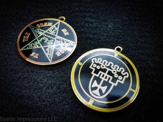 King Vine Sigil Necklace // Ars Goetia Goetic Demon Seal // - Etsy