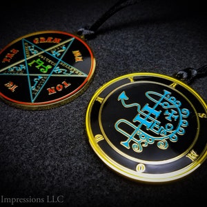 Asmoday Sigil Amulet (asmodeus) // Ars Goetia Demon Seal Pendant ...