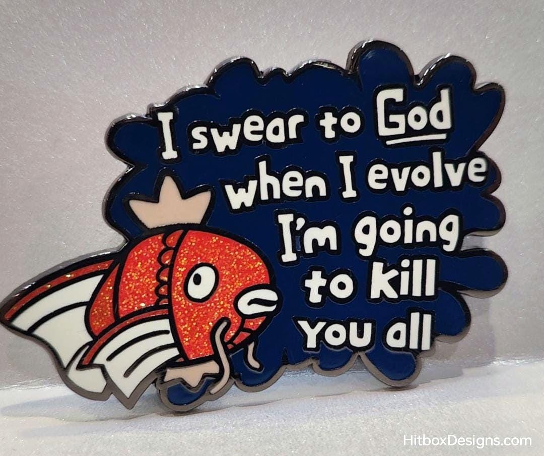 Shiny Magikarp Pokemon Meme Inspired "murderkarp" LIMITED EDITION Hard ...