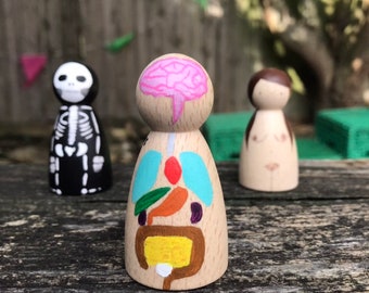 Spring Flower Peg Dolls Small World Pretend Play Wooden Toys - Etsy