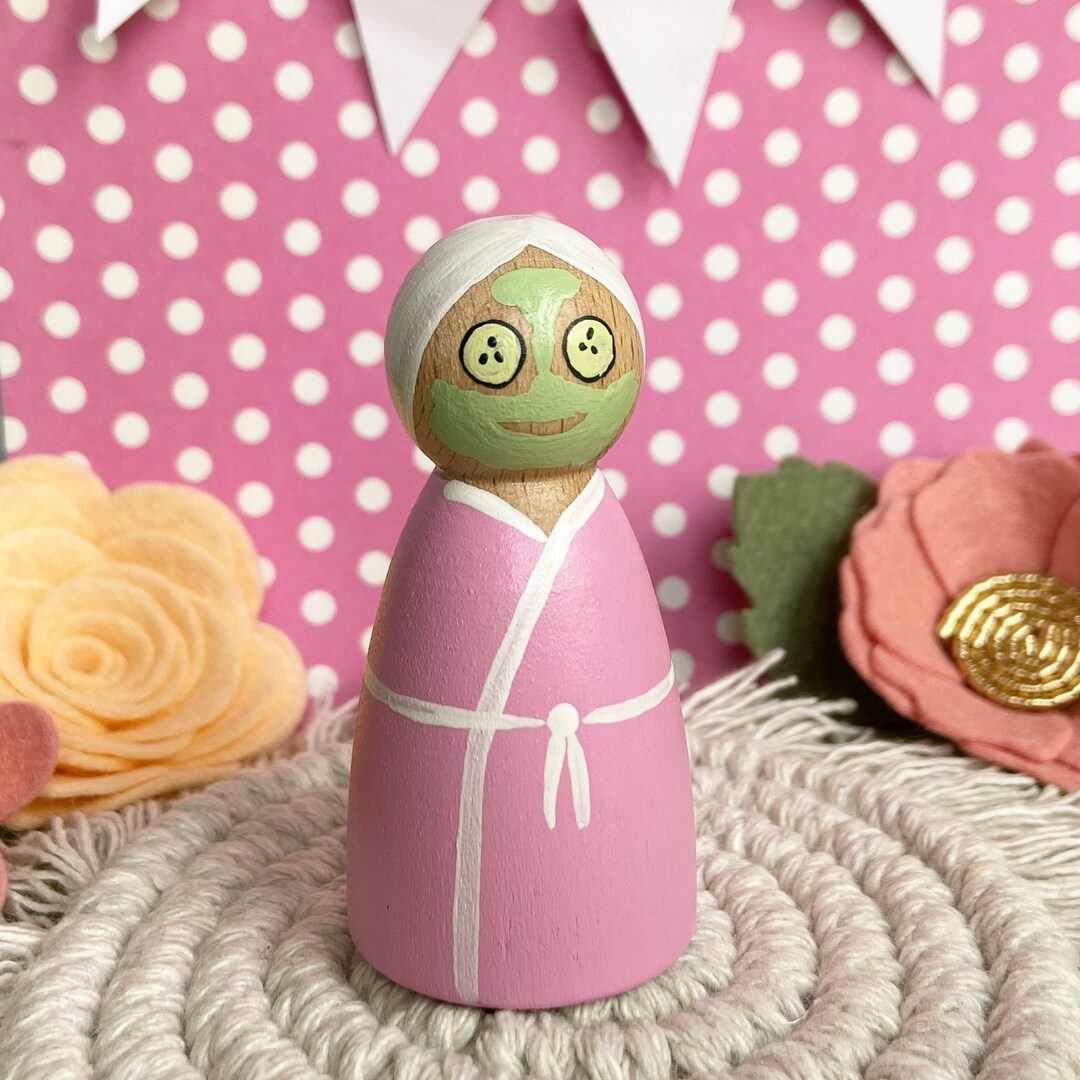 Pamper Peg Doll - Spa Day Doll - Mothers Day Gift for Her - Etsy