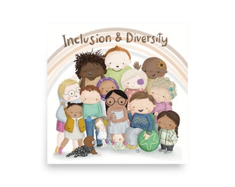 Diversity and Inclusion Wall Art - Etsy UK